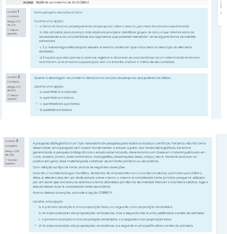 Prova de Metodologia Cientifica UNEC - Metodologia Científica Prova de Metodologia Cientifica UNEC - Metodologia Científica