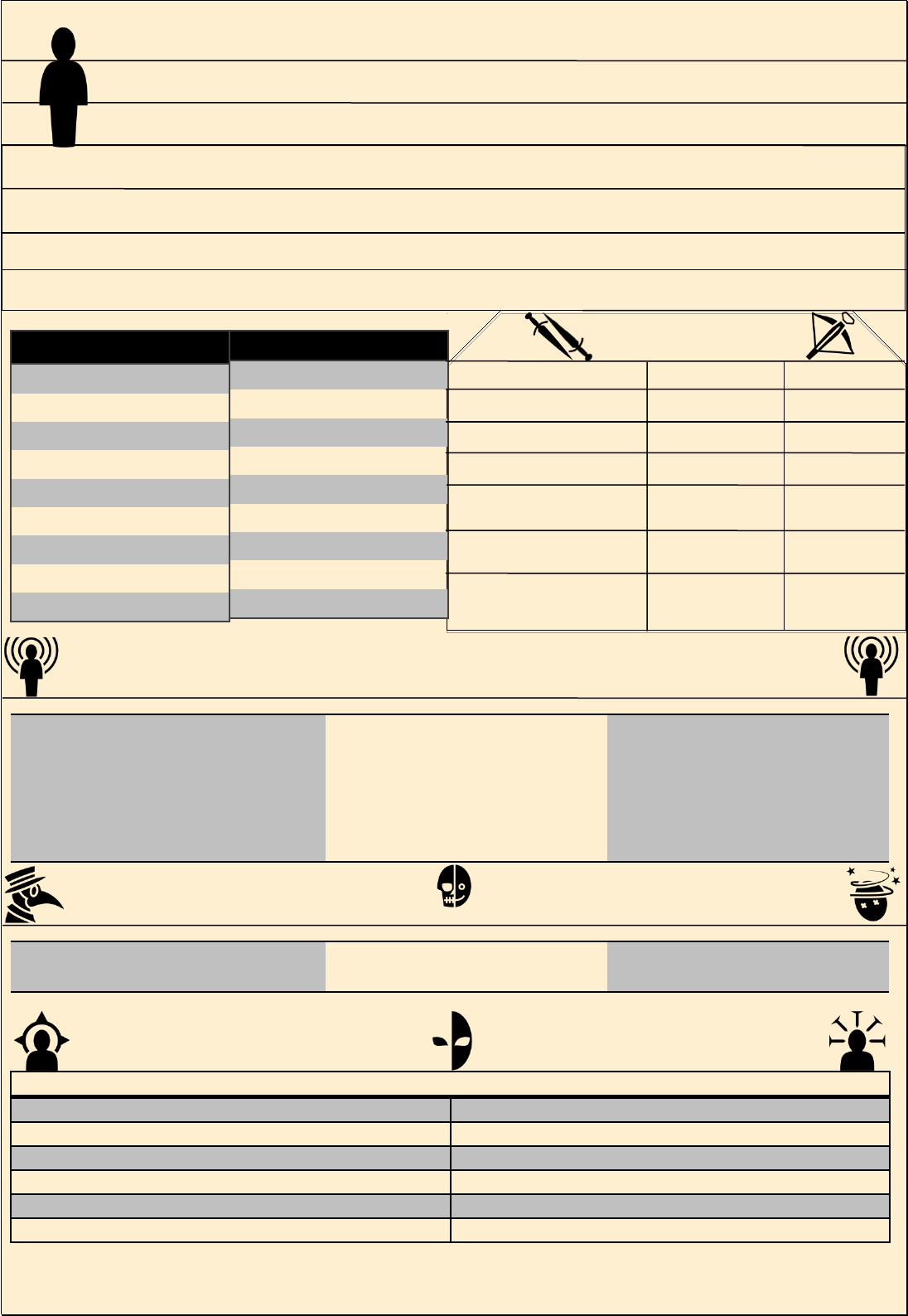 Pathfinder Character Sheet Neceros