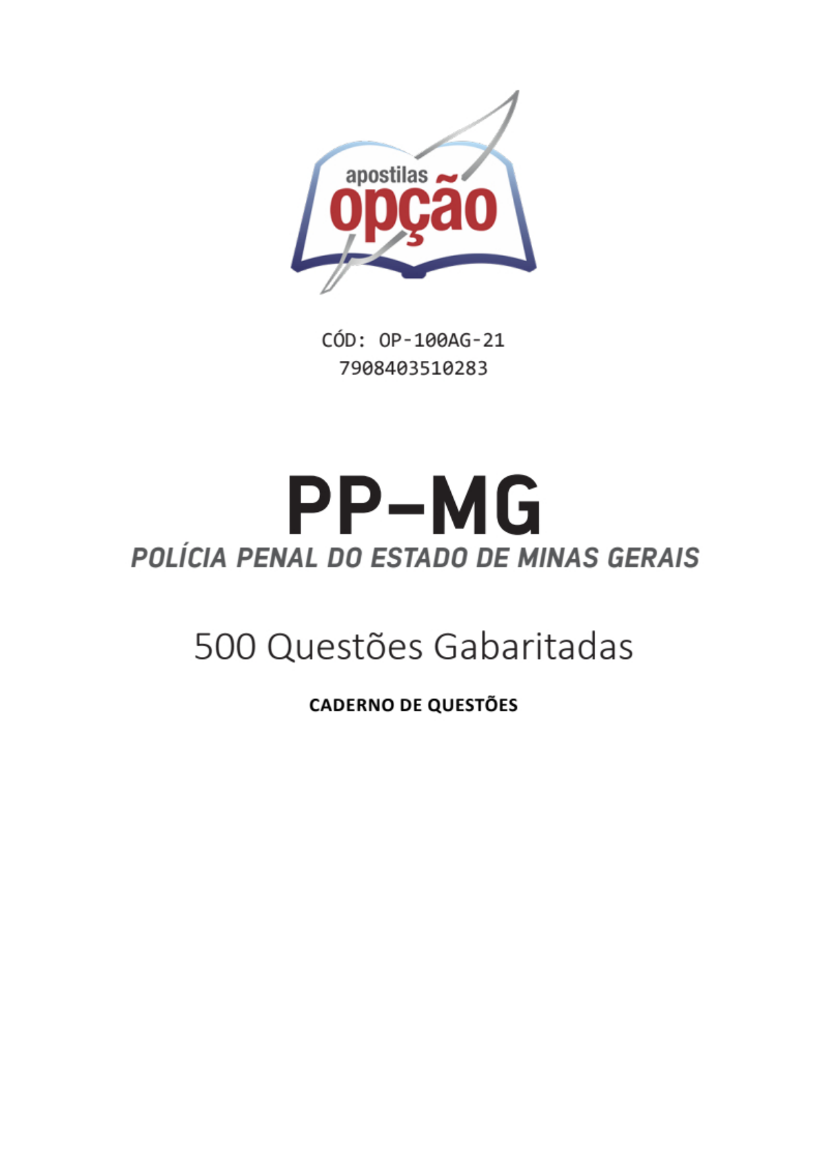 500 Questões PPMG - Português