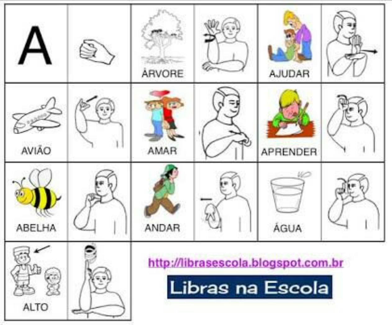 CARTAZES LIBRAS NA ESCOLA - Educação Inclusiva
