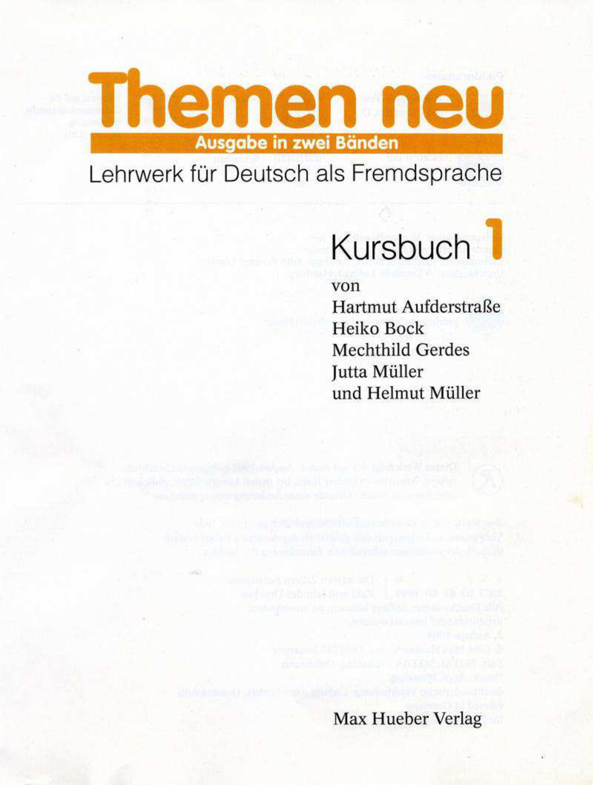 themen neu 1 - kursbuch - Alemão