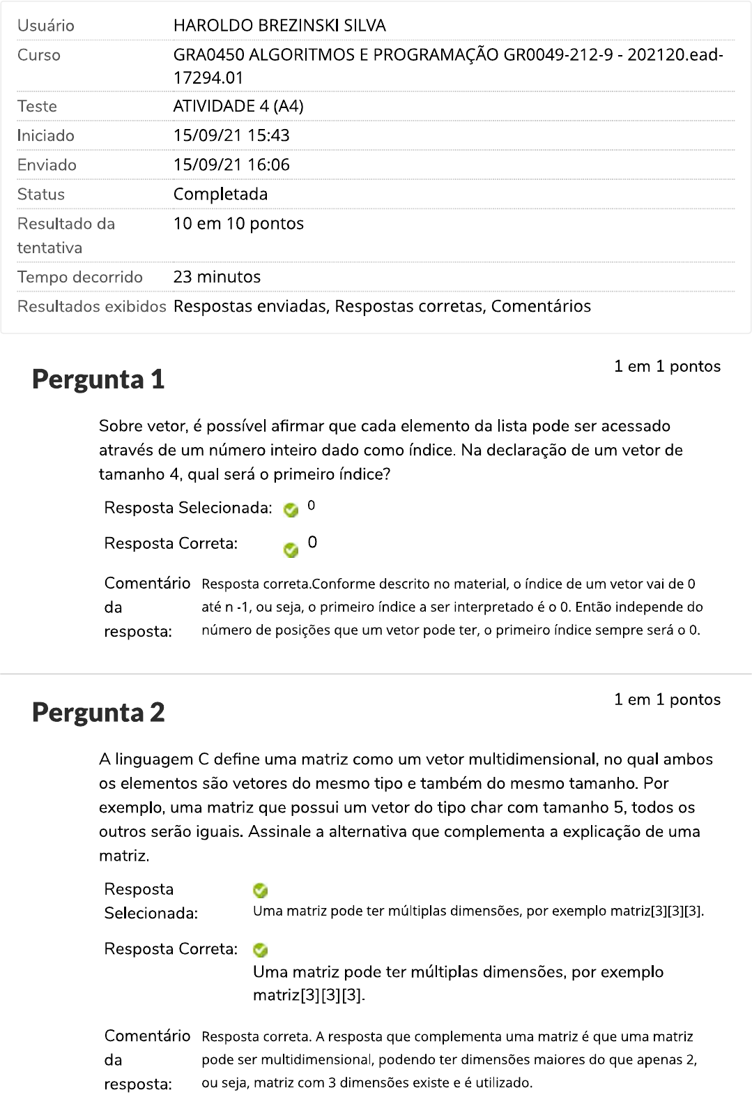 Atividade 4 Algoritmos E ProgramaÇÃo Algoritmos E Programação