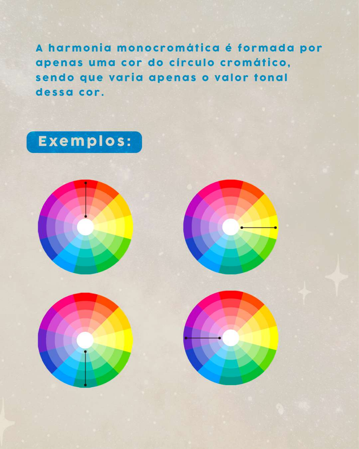 teoria das cores - monocromática - Cores