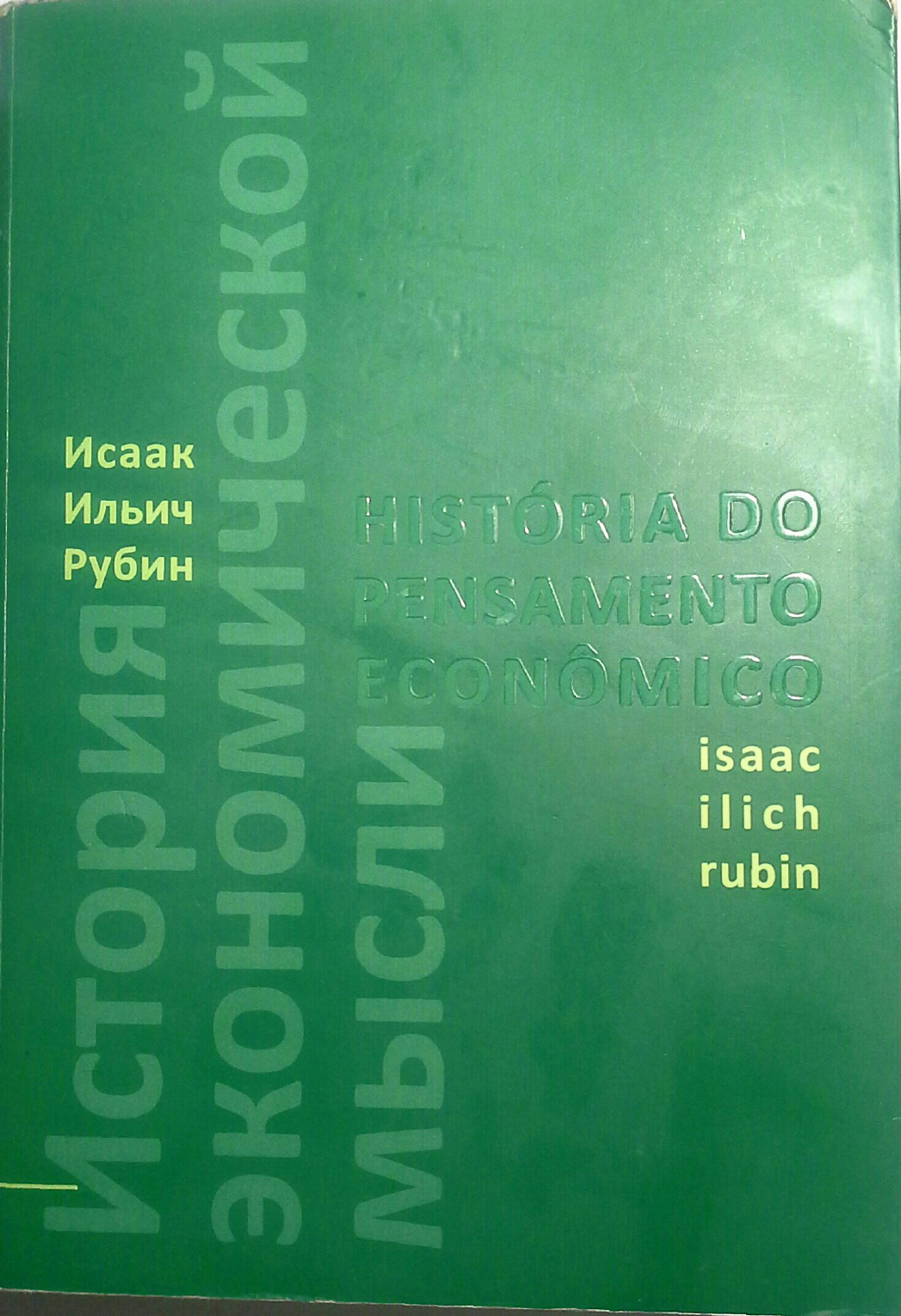 Rubin história do pensamento econômico Isaac ilich rubin - Pensamento ...