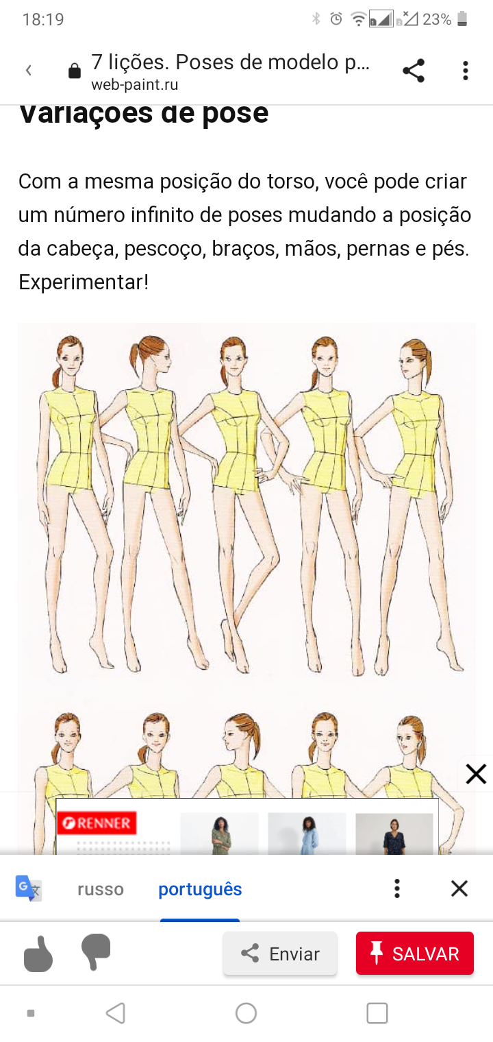 croqui poses - Desenho de Moda