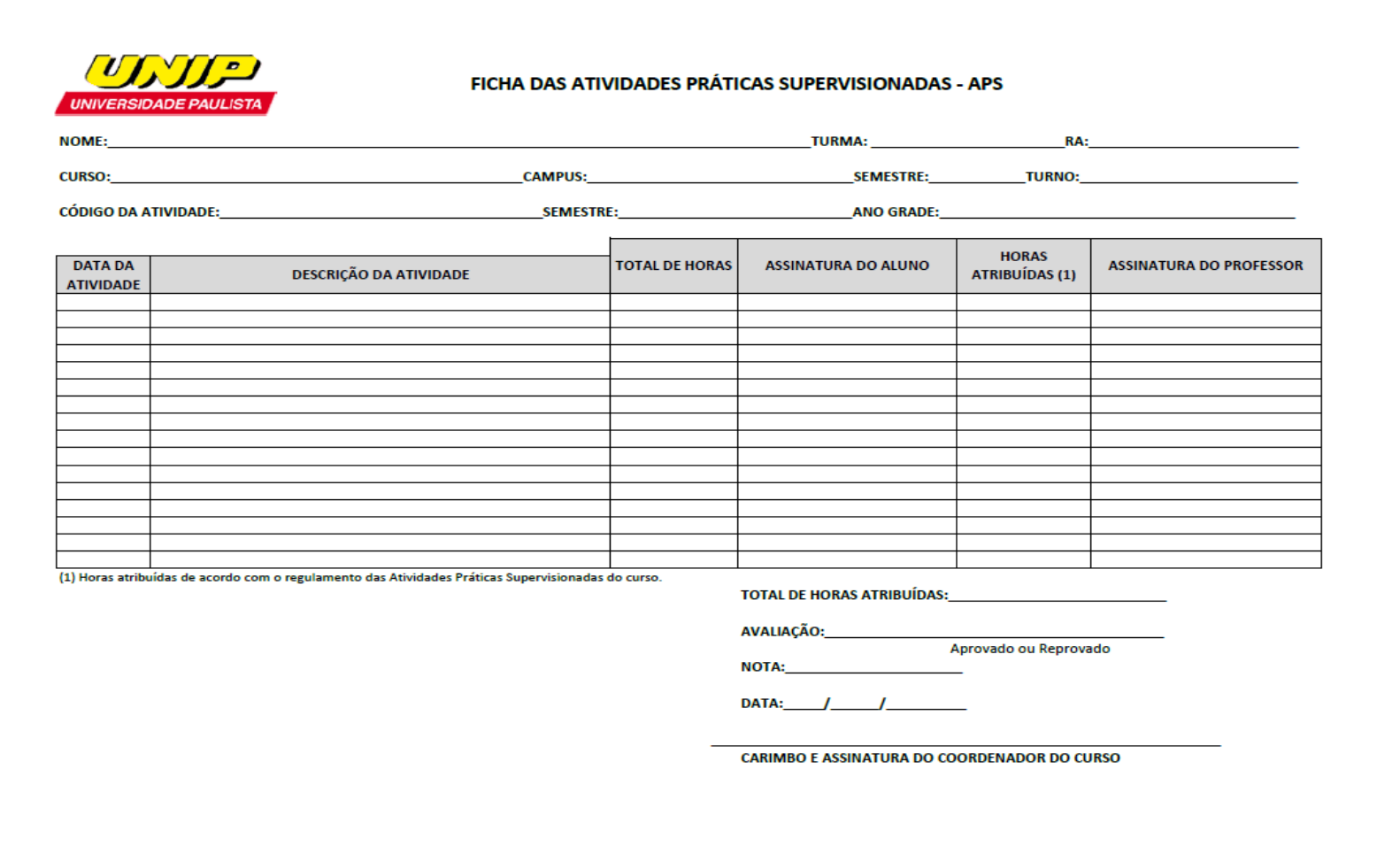 ficha-aps-unip - Todas