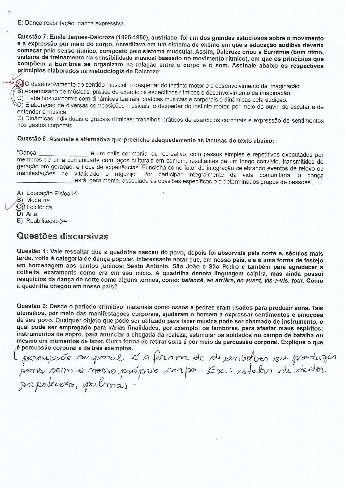 prova de ritmo e dança - Ritmo e Dança