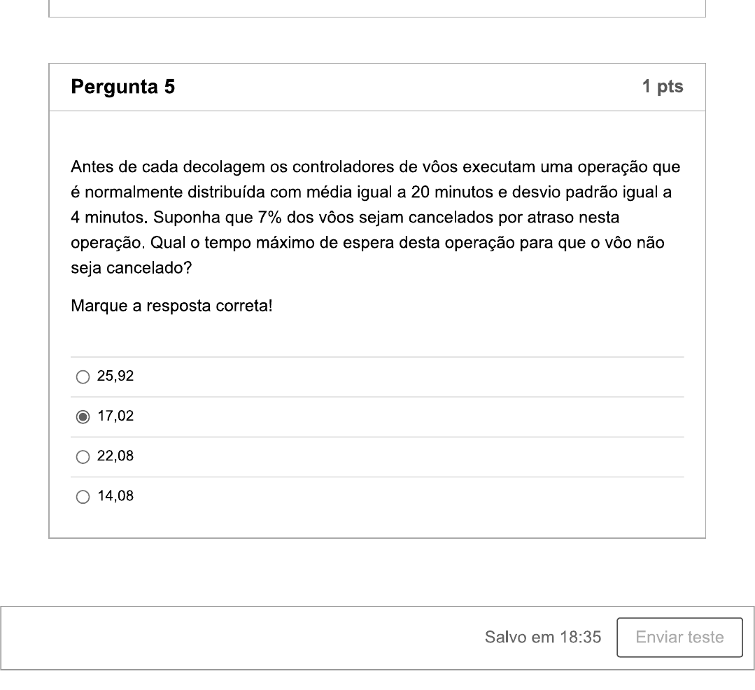 atividade avaliativa 02 3,5 - Estatística I atividade avaliativa 02 3,5 - Estatística I