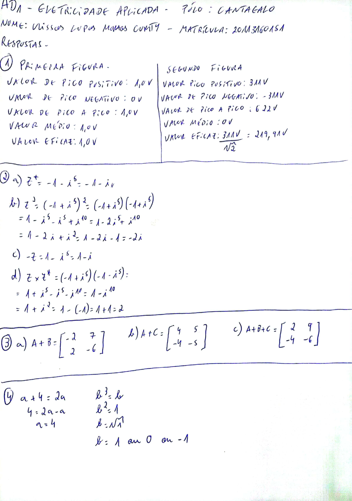 Ad1 Eletricidade Aplicada Eletricidade Aplicada
