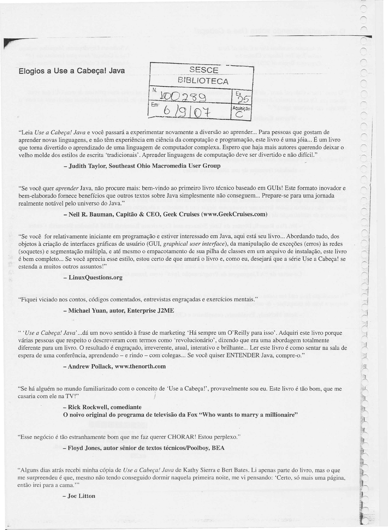 Use a Cabeça Java Parte1 - Estrutura de Dados I