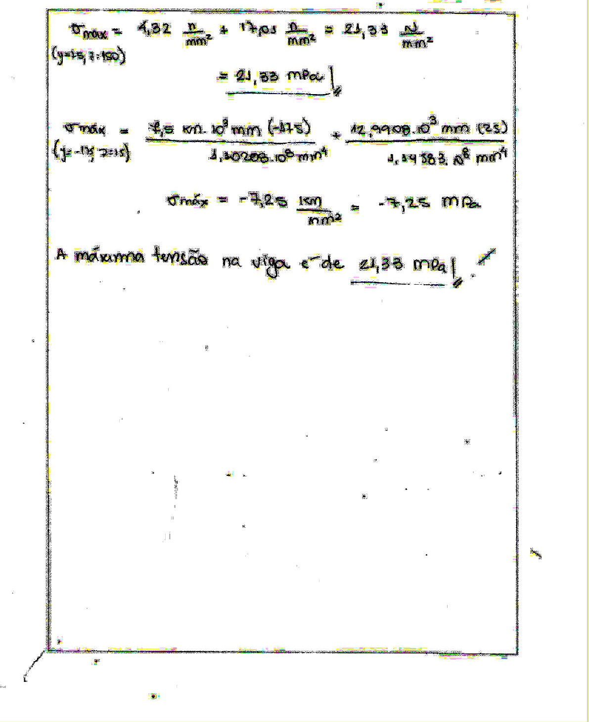 Exercícios Resolvido - Determinação da linha neutra e tensões - Teoria ...