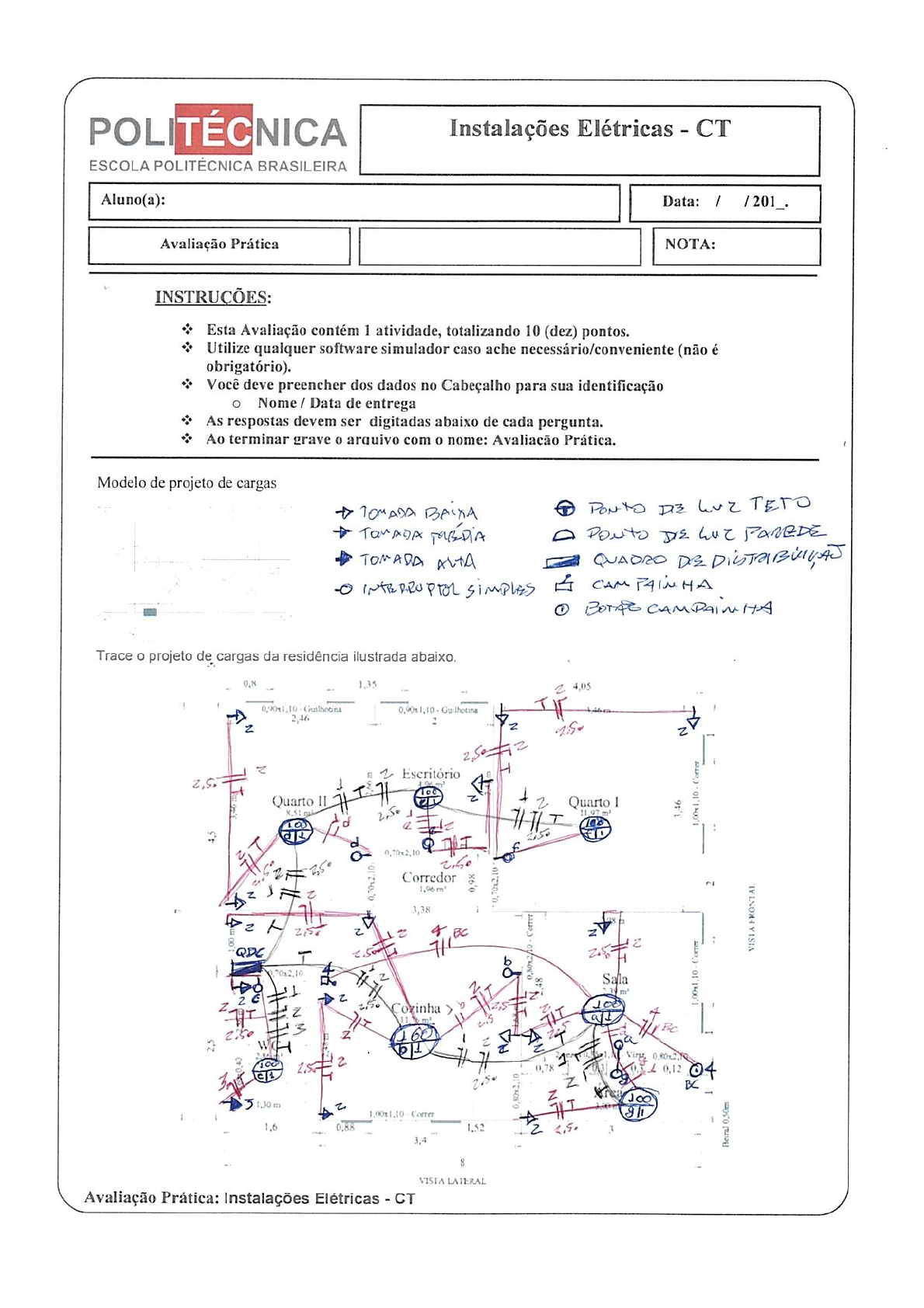 Instalações Elétricas exercícios - Instalações Elétricas Instalações Elétricas exercícios - Instalações Elétricas
