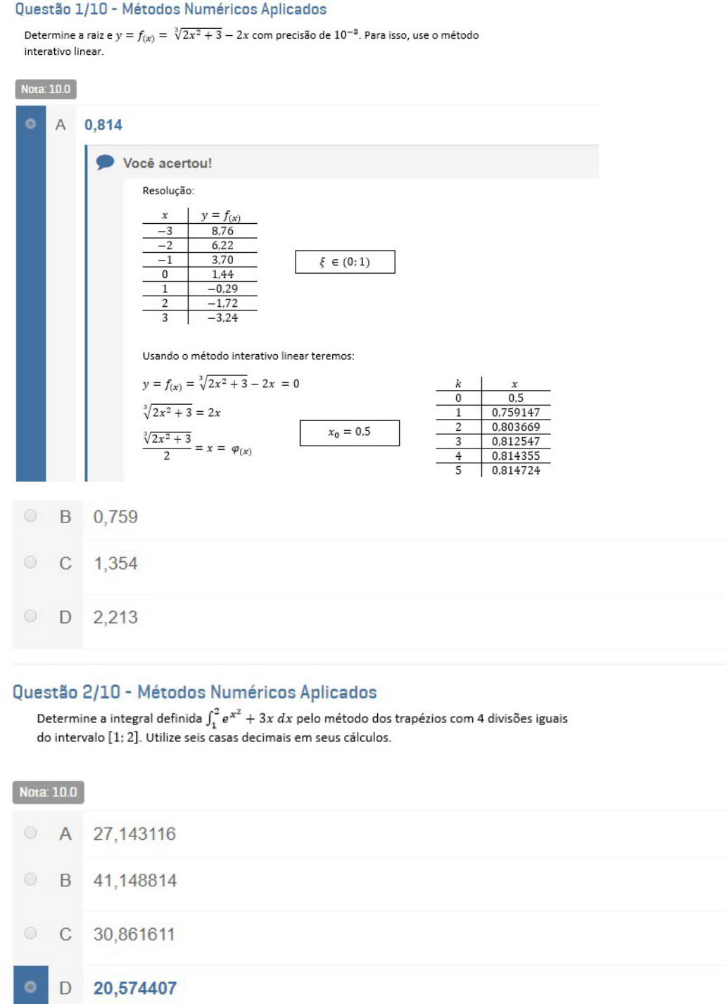Atividade prática - Métodos Numéricos Aplicados