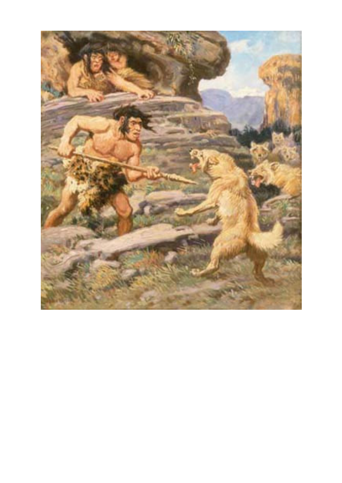 Homem Das Cavernas Como Viviam - Português