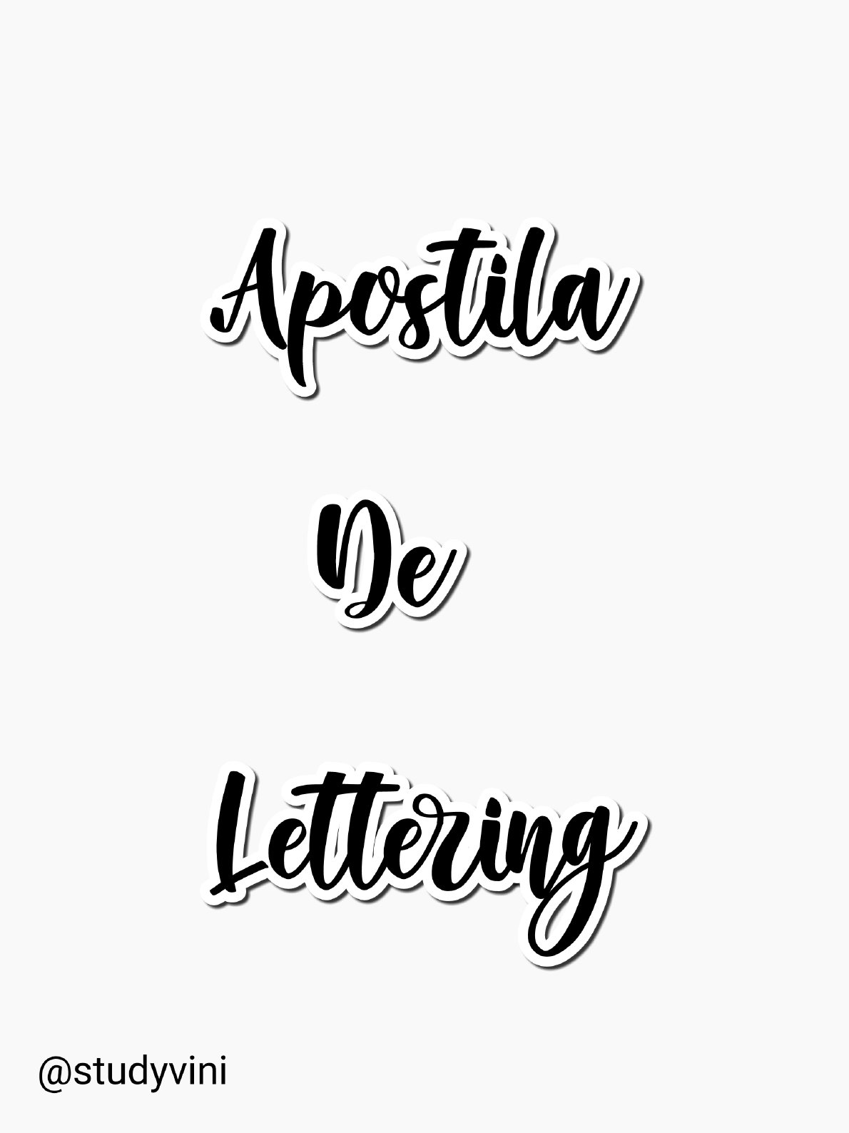 Studyvini Apostila de Lettering - Pedagogia