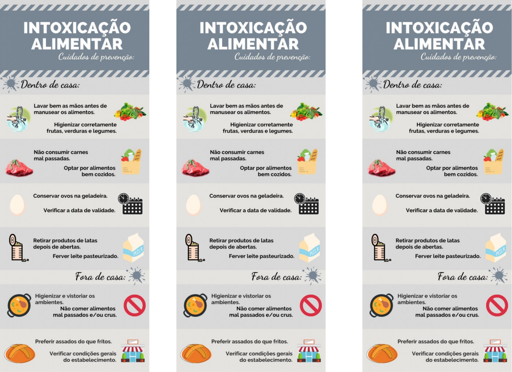 Folder Intoxicação Alimentar - Nutricao Infantil
