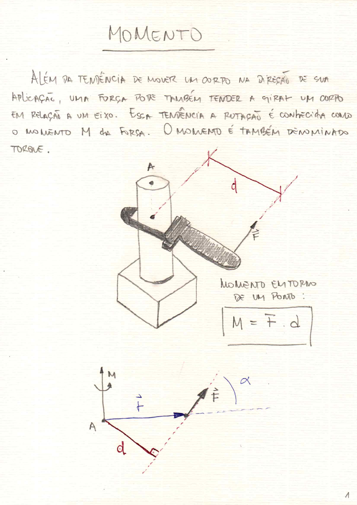 4 aula Momento e binário 2D 1 - Mecânica Geral