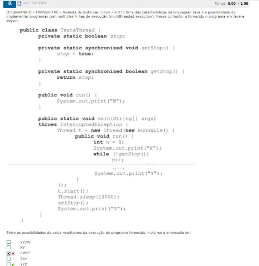 ProgramaÇÃo Orientada A Objetos Em Java Prova 08 Linguagem De