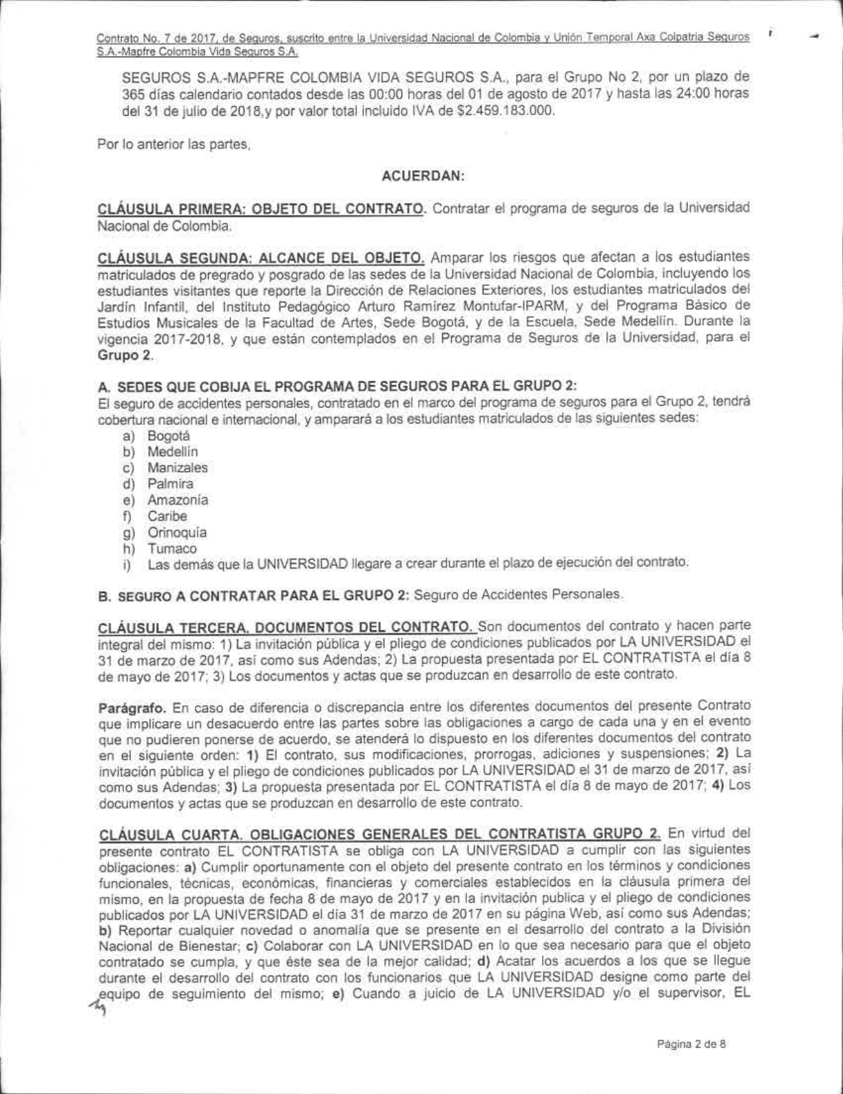 CONTRATO-7-DE-2017---LA-UNION-TEMPORAL-AXA-COLPATRIA-SEGUROS - Pedagogia CONTRATO-7-DE-2017---LA-UNION-TEMPORAL-AXA-COLPATRIA-SEGUROS - Pedagogia