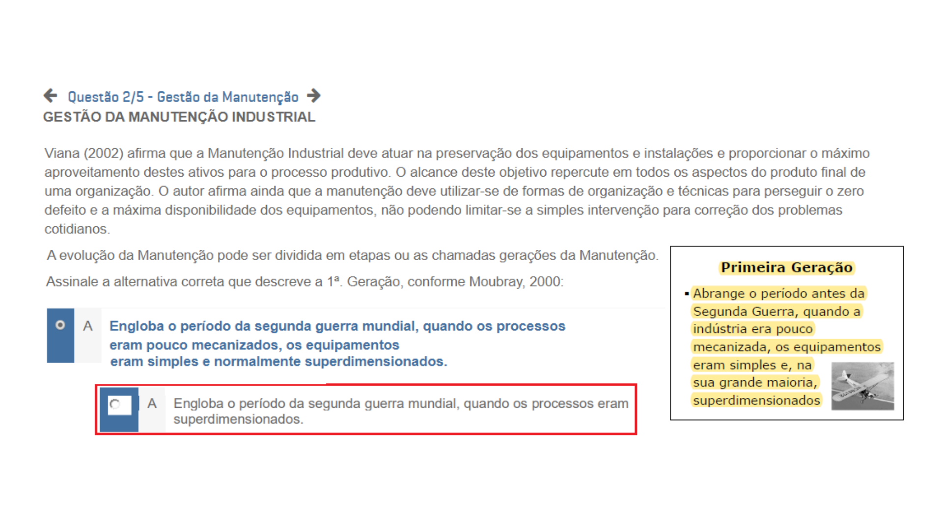 TODAS PROVAS GESTAO DA MANUTENÇÃO 2019 100% - Gestão da Manutenção TODAS PROVAS GESTAO DA MANUTENÇÃO 2019 100% - Gestão da Manutenção