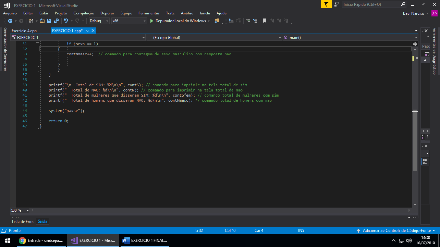 EXERCICIO 1 FINALIZADO - Engenharia
