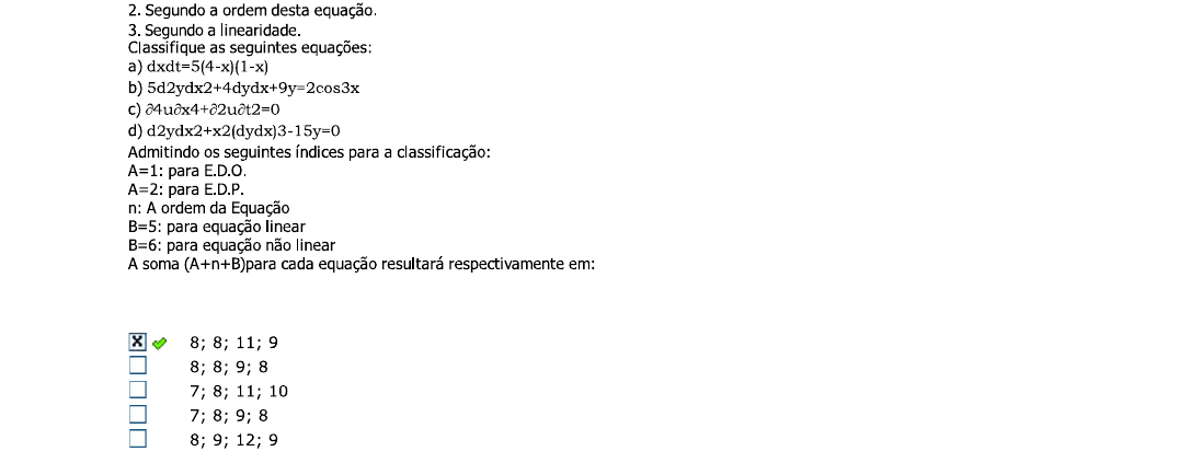 Cálculo 3 - Avaliando Aprendizado - 1 - Cálculo III
