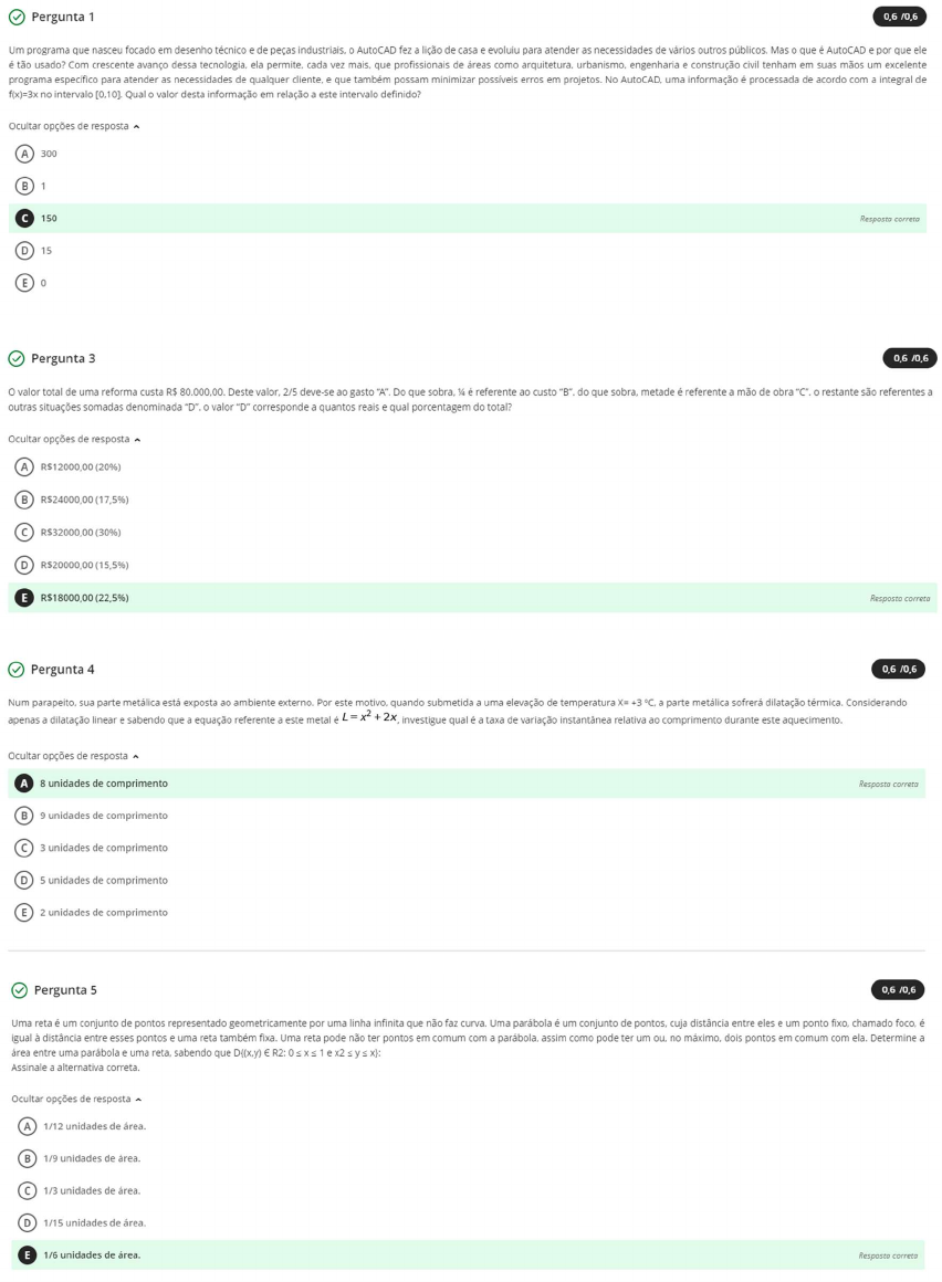 Av2 Matem - Matematica Aplicada Arquitetura e Urbanismo