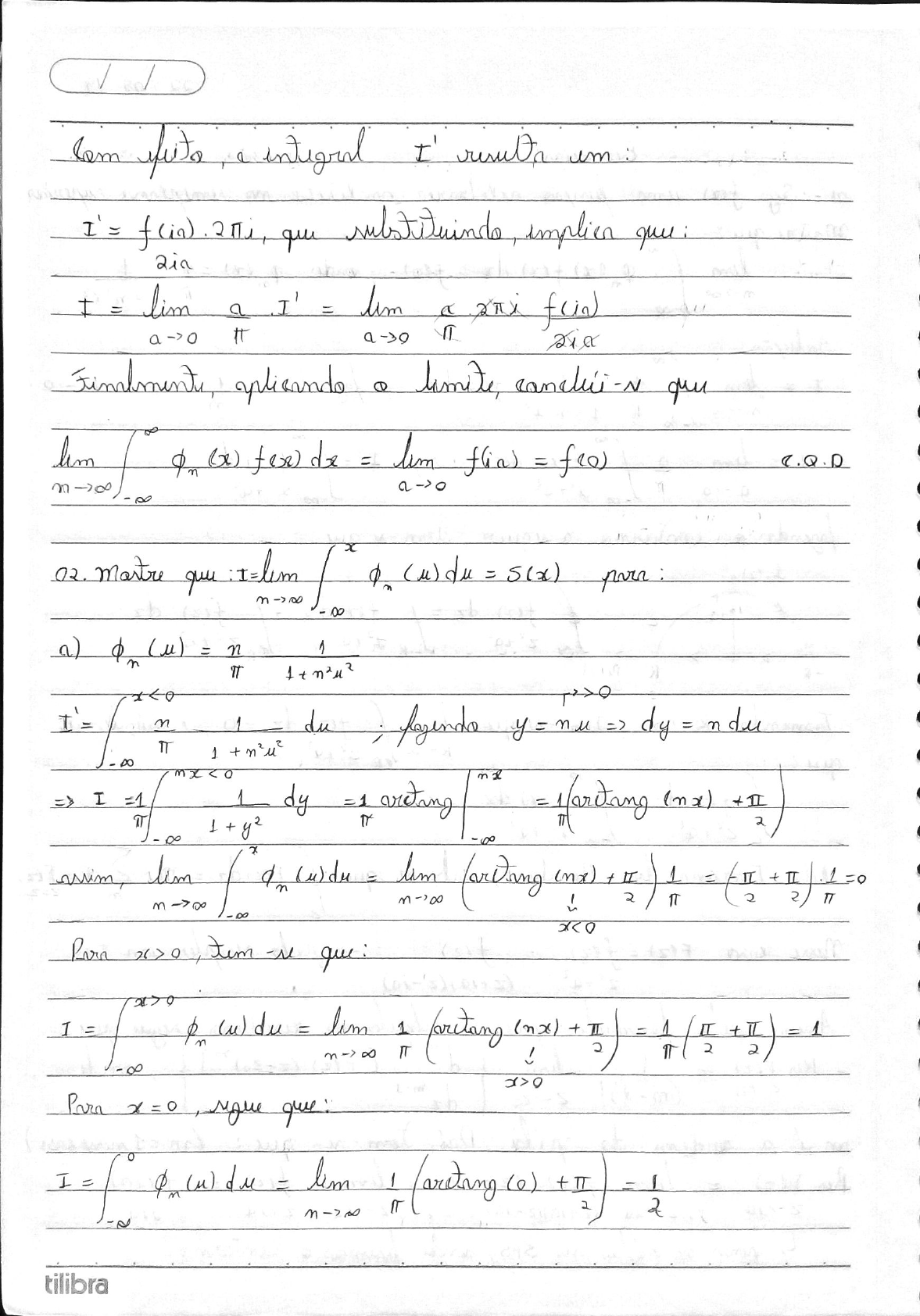 Exercícios resolvidos Butkov-distribuições - Física Matemática