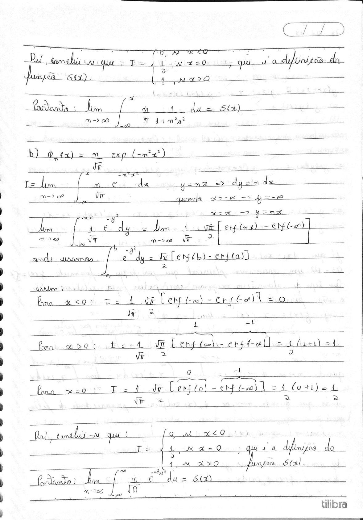Exercícios resolvidos Butkov-distribuições - Física Matemática