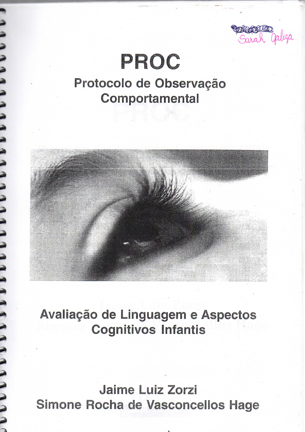 Protocolo PROC - Fonoaudiologia