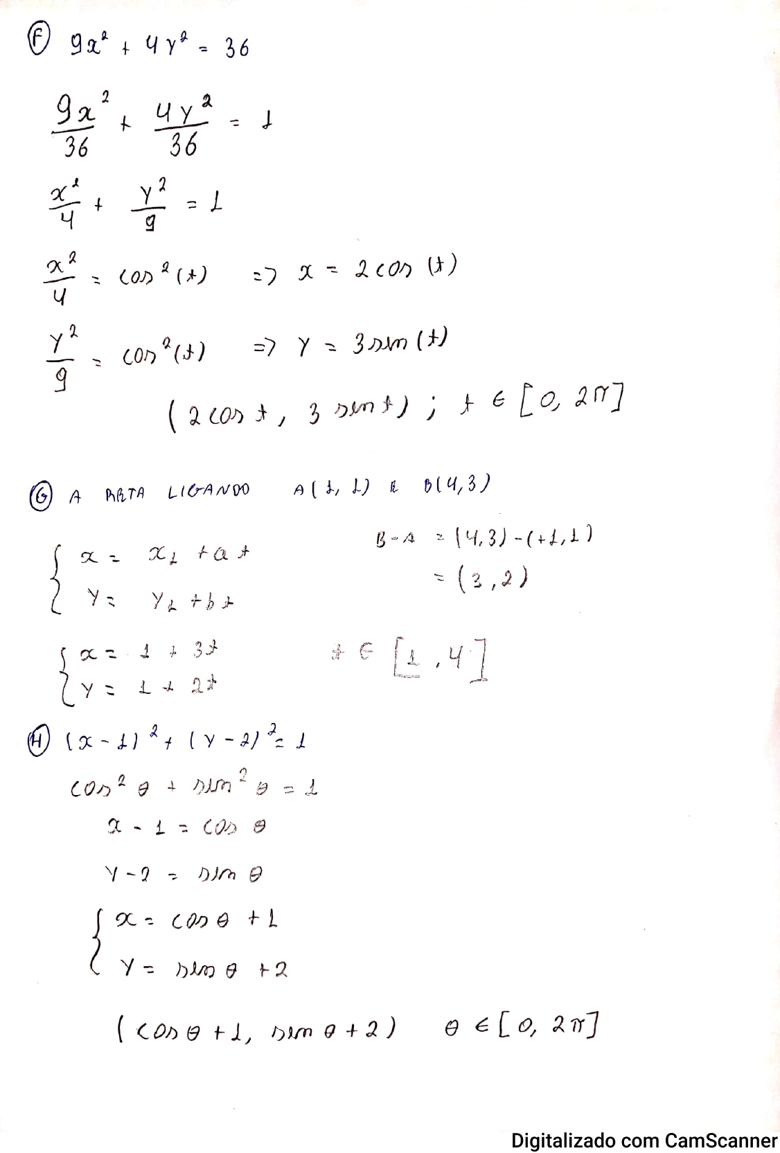 cálculo 4 (curvas parametrizadas) - Cálculo IV
