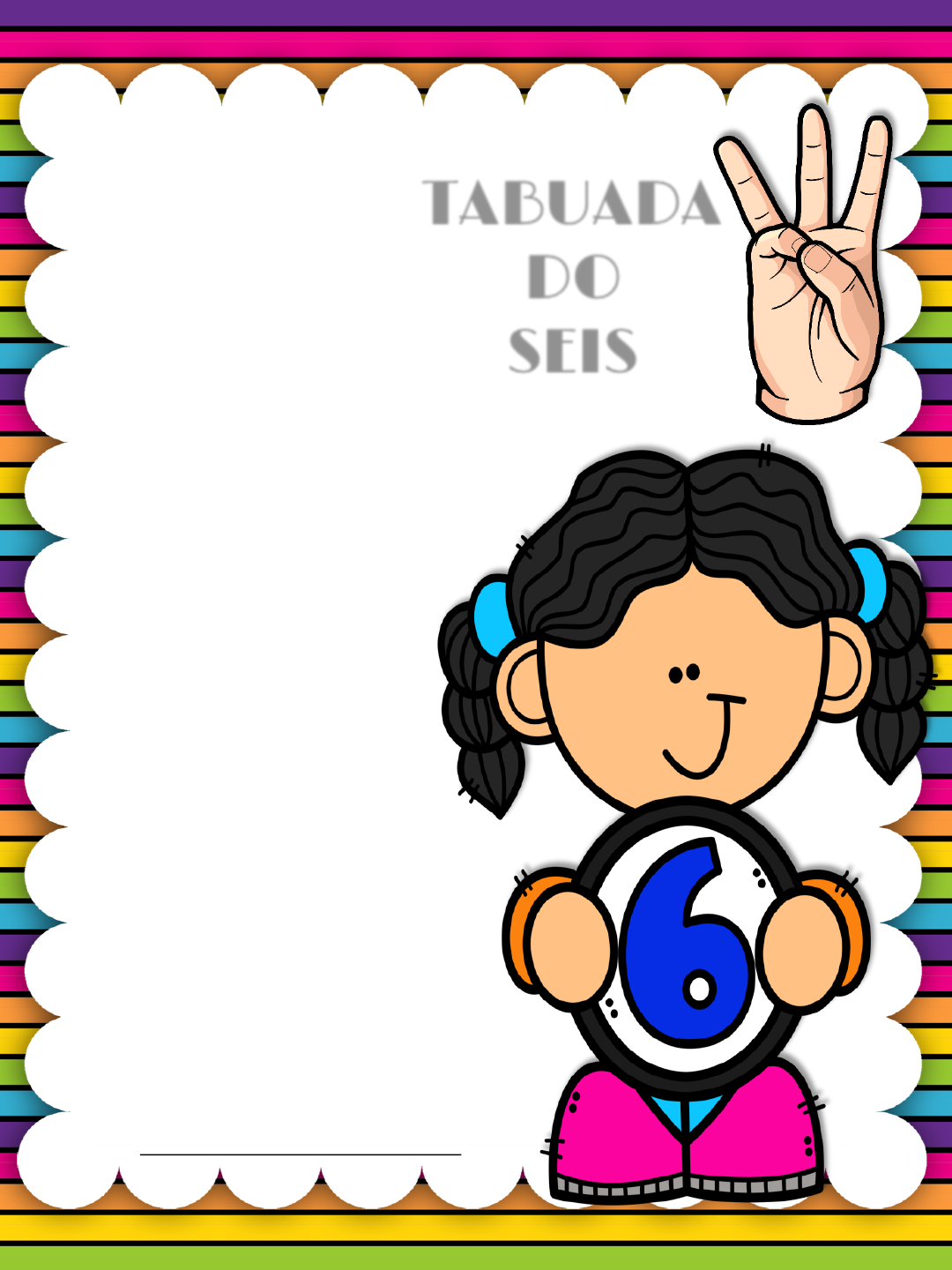 Caderno de Atividades da Tabuada do 6 – Multiplicação