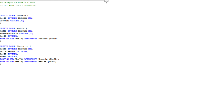 Exemplo, criação de tabelas - Banco de Dados - Fundamentos de Sistemas ...