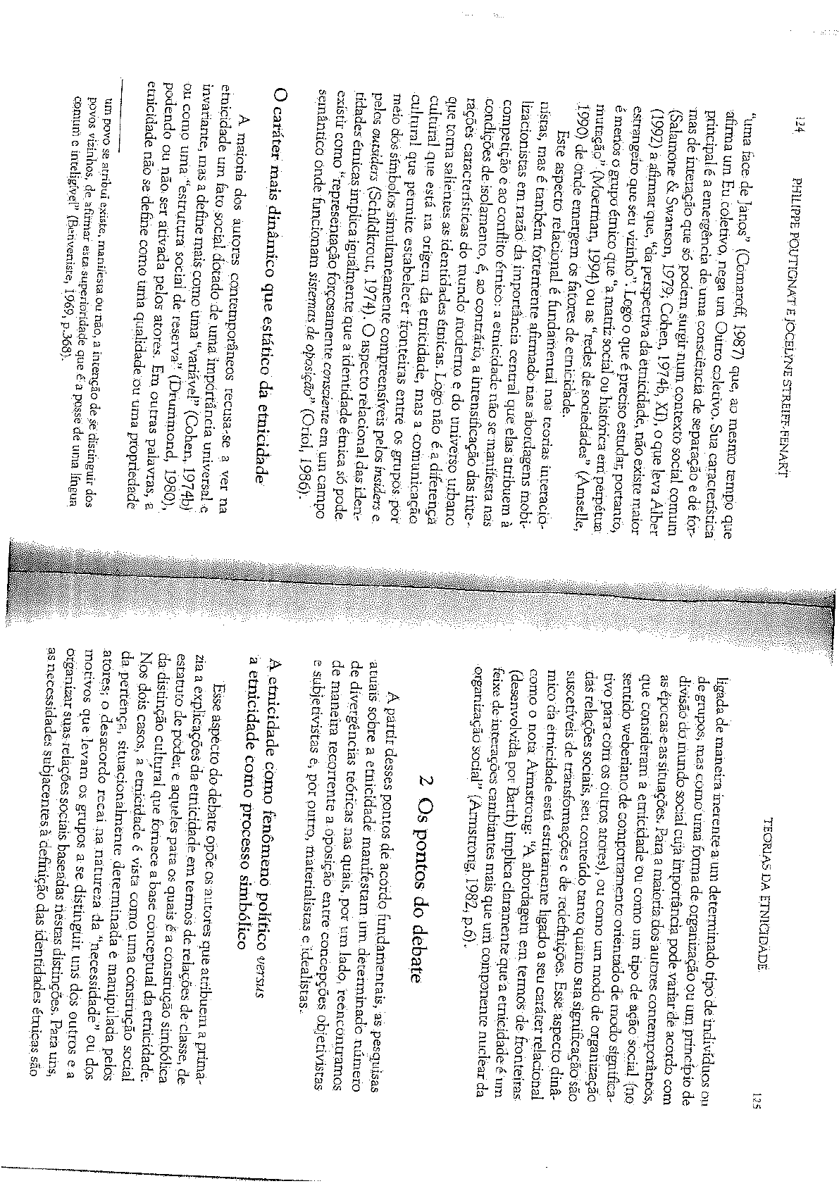 TEXTO 22 - Teorias da Etnicidade - A partir do 5 capítulo - Conforto ...