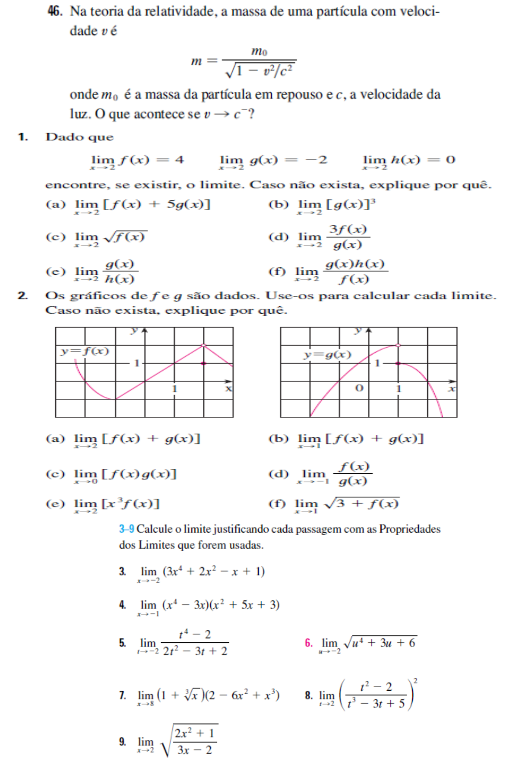 Exercicios CALCULO 1 UFS até 2.9 - Cálculo I