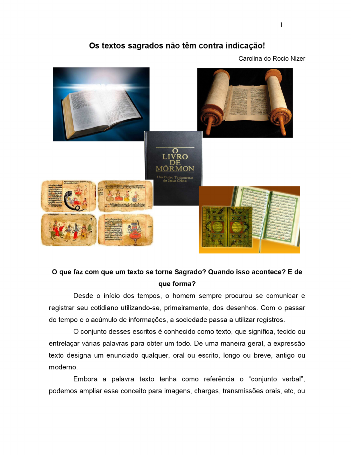 textos sagrados - Sociologia e Ritos Religiosos textos sagrados - Sociologia e Ritos Religiosos