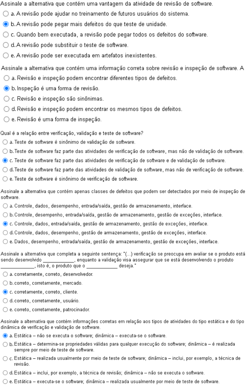 Nota 10 Atividade Para Avaliação Semana 3 Gerência E Qualidade De
