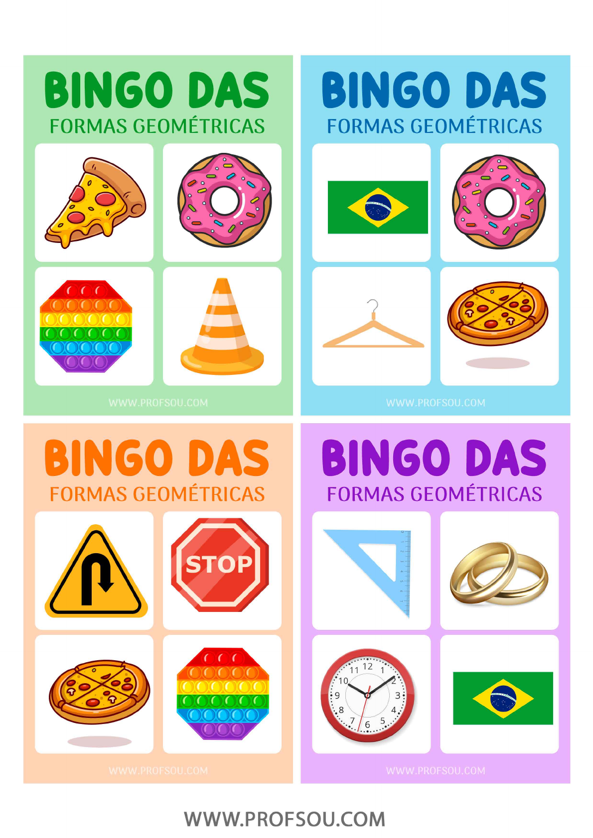 bingo de figuras geométricas para imprimir😬 descubra o mundo de ...