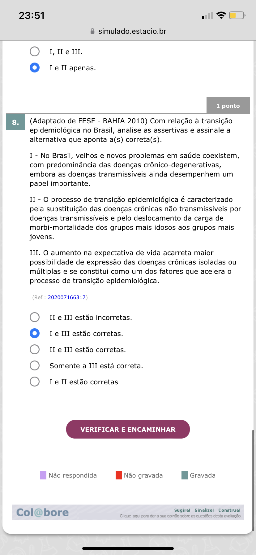 prova estacio - Fundamentos de Estatistica e Epidemiologia Estacio prova estacio - Fundamentos de Estatistica e Epidemiologia Estacio