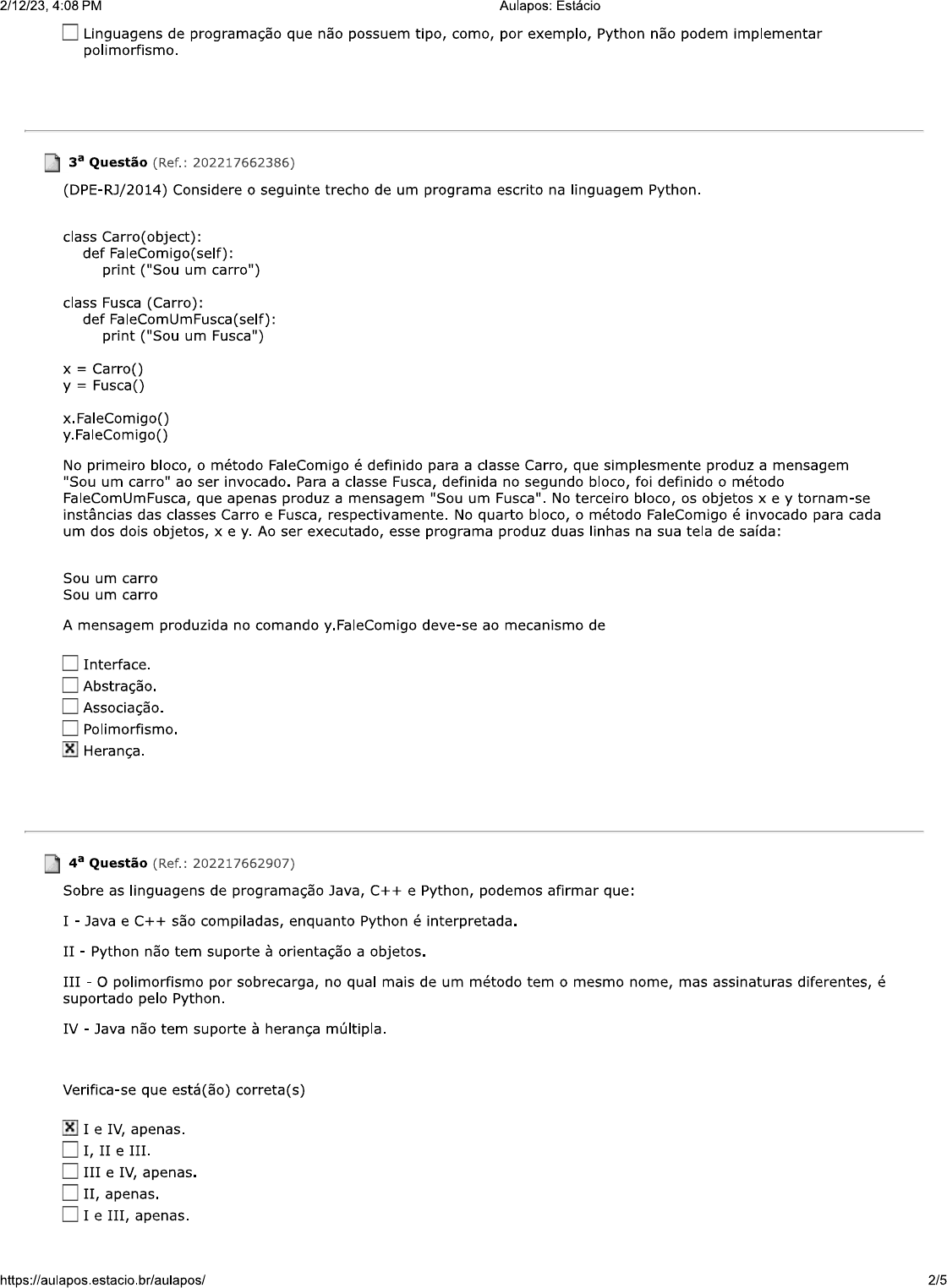 AV1 - LINGUAGEM PYTHON - Programação Python