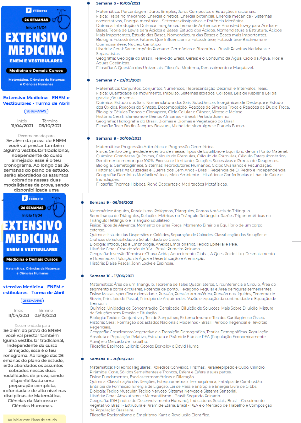 cronograma ferretto pdf - Enem