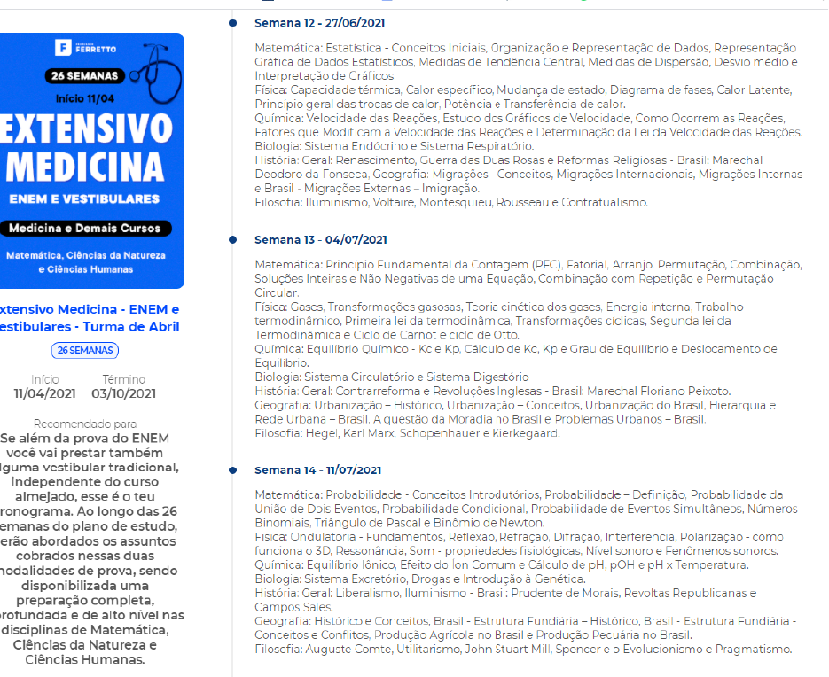cronograma ferretto pdf - Enem