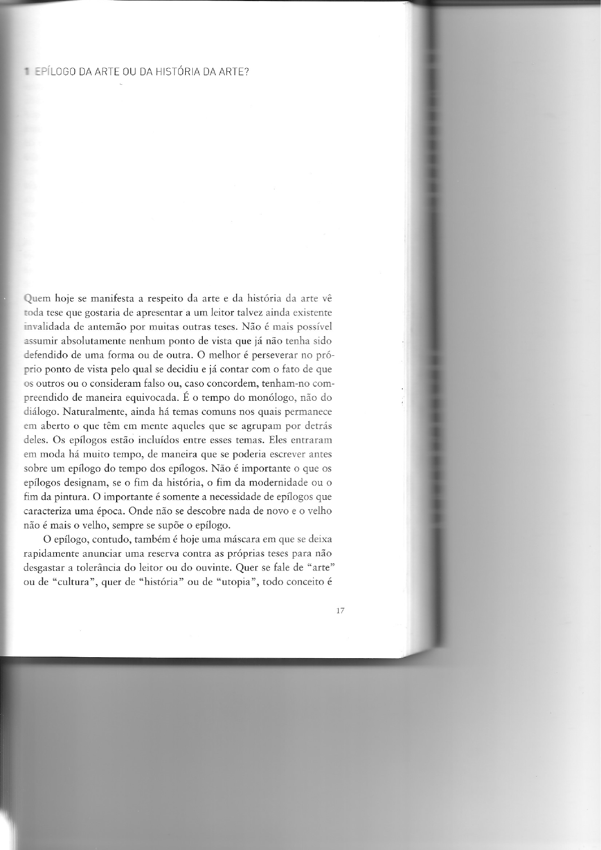 Hans Belting O Fim da Historia da Arte Epílogo - Historiografia da Arte