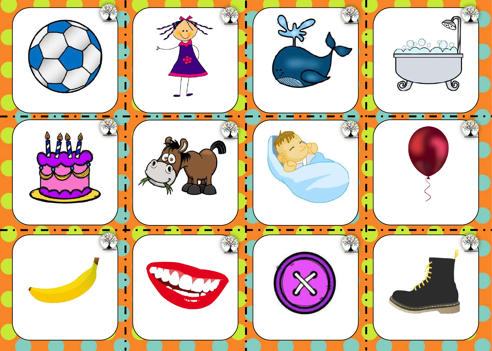 Cartões linguagem – fonema /R/ inicial ⋆ EduKinclusiva