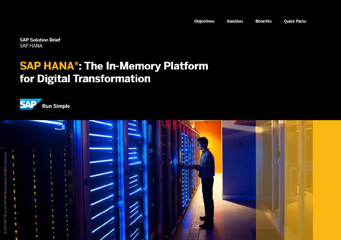 SAP HANA The In Memory Platform for Digital Transformation - Estrutura ...