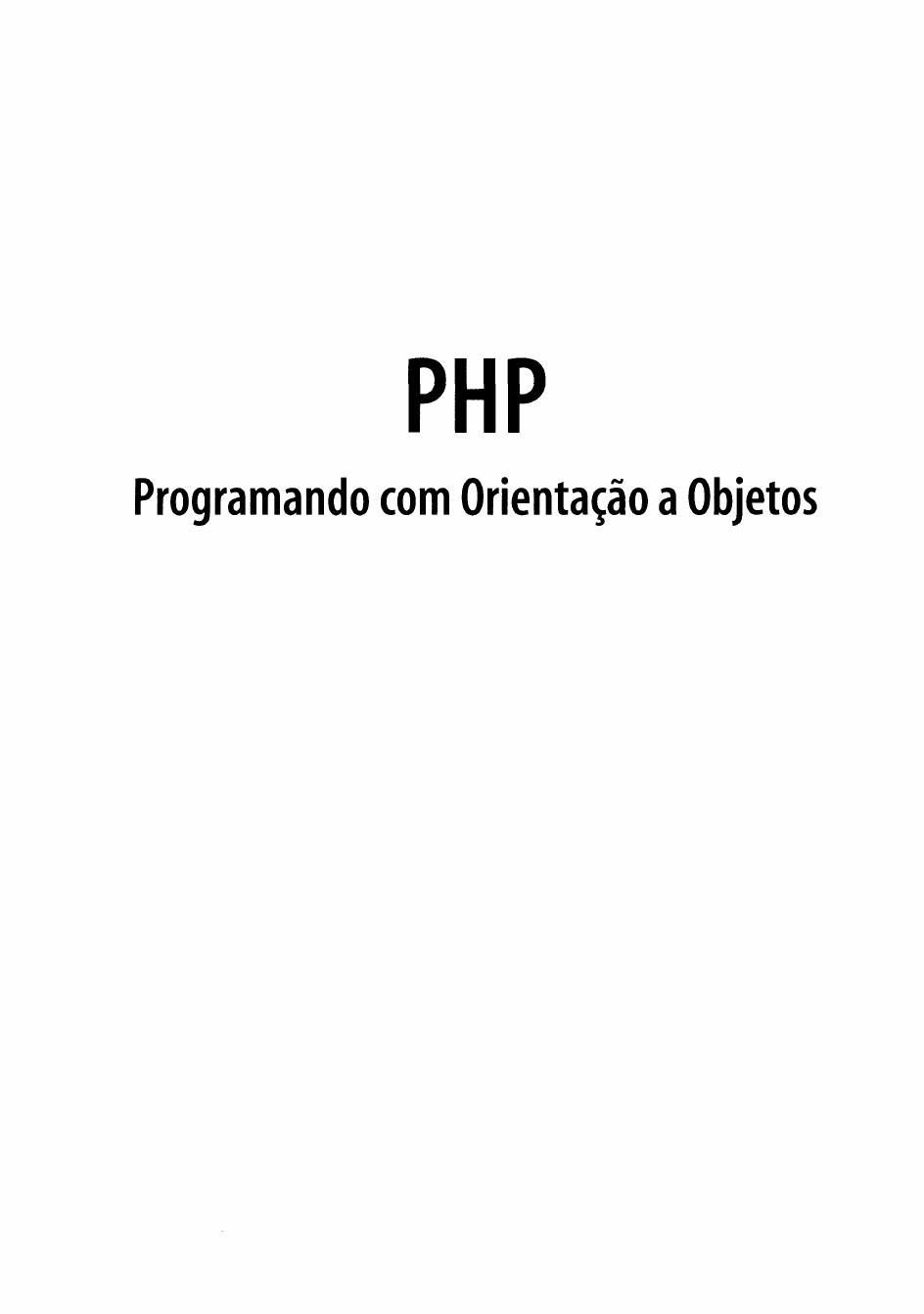 Php Programando Com Orientação A Objetos Desenvolvedor Web