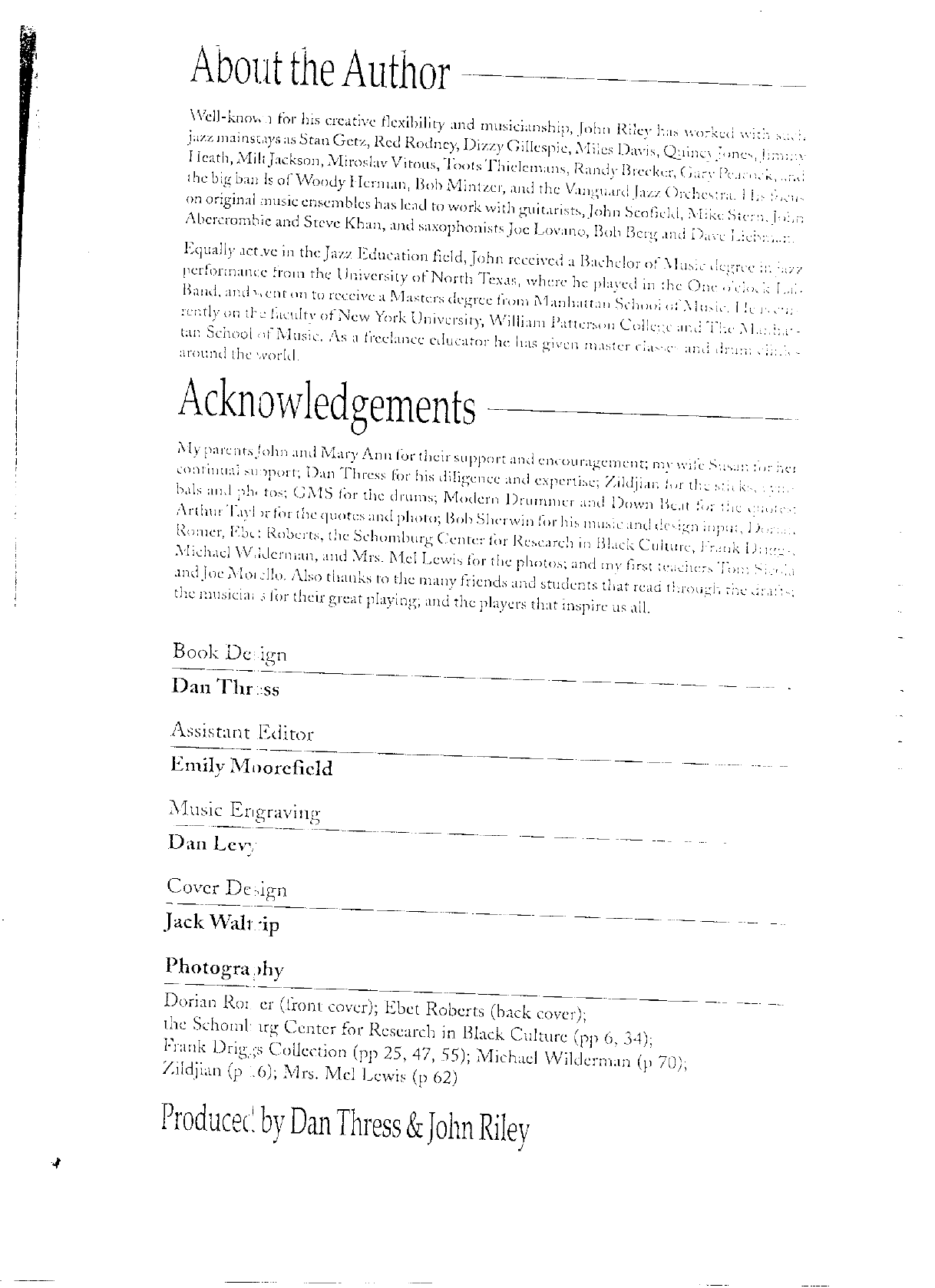[Drum] John Riley - The Art Of Bop Drumming - História da Música I