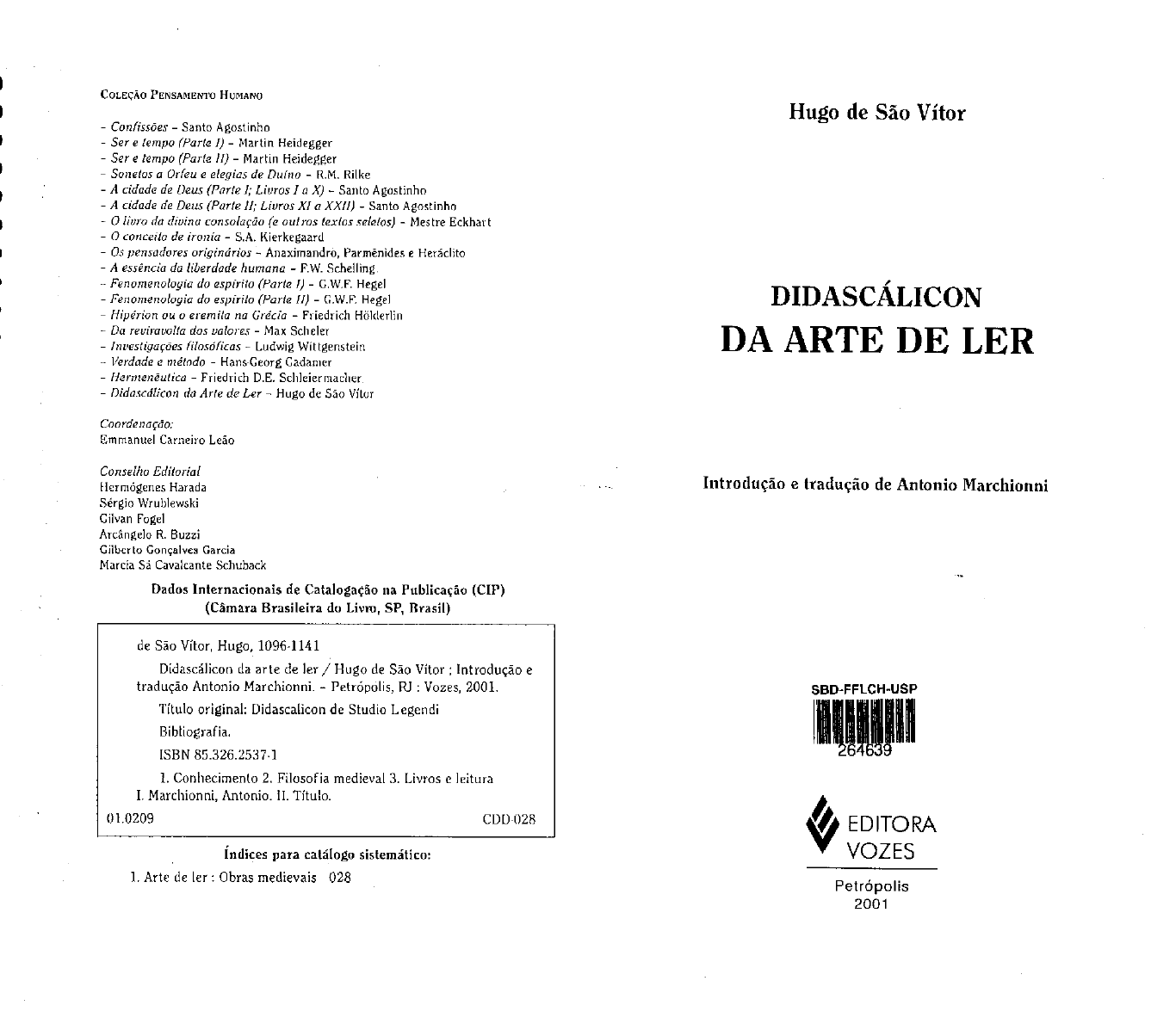 Hugo de São Vitor - Didascálicon - Da Arte de Ler.pdf - Filosofia Hugo de São Vitor - Didascálicon - Da Arte de Ler.pdf - Filosofia