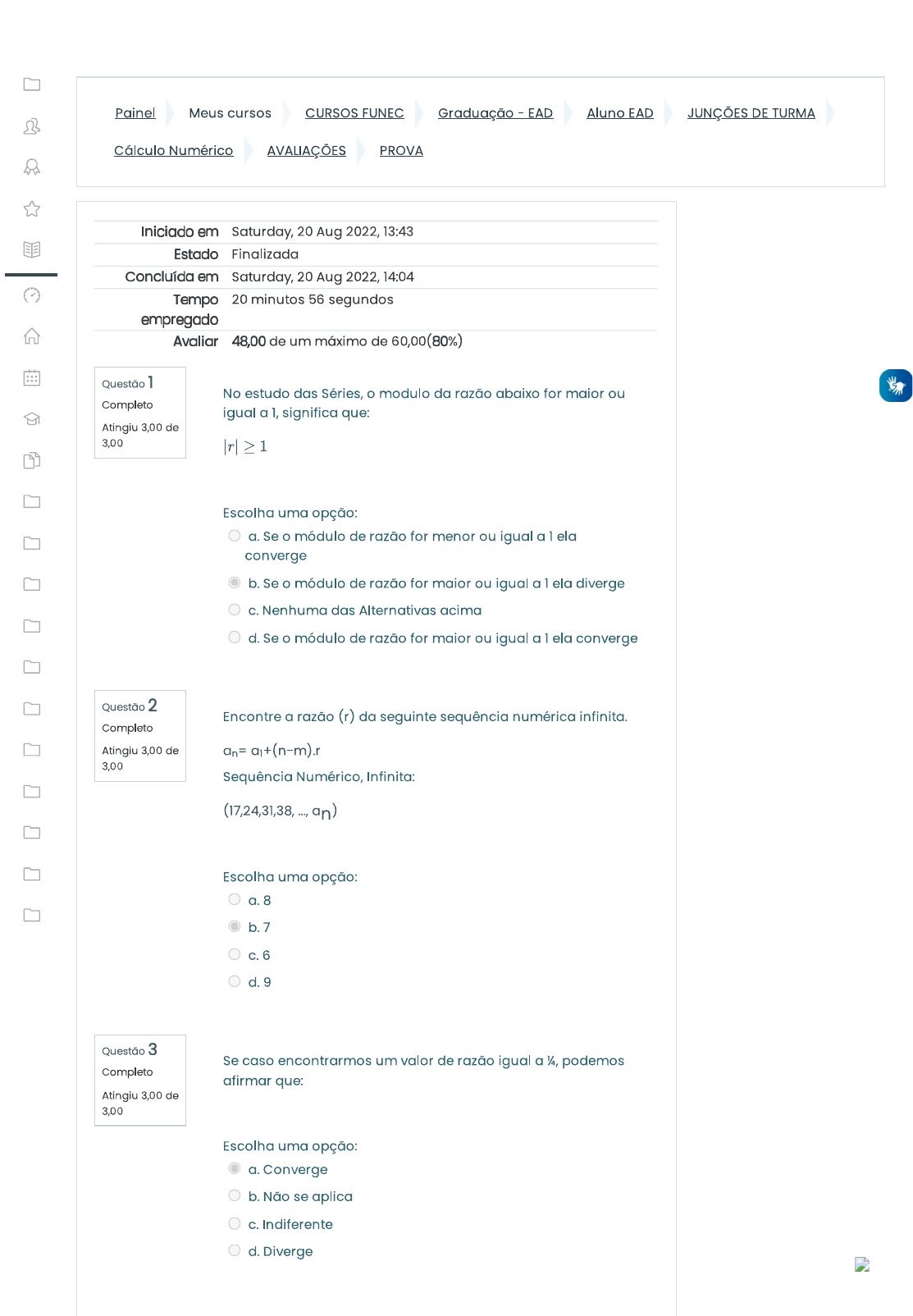 PROVA CALCULO NUMERICO - Cálculo Numérico PROVA CALCULO NUMERICO - Cálculo Numérico