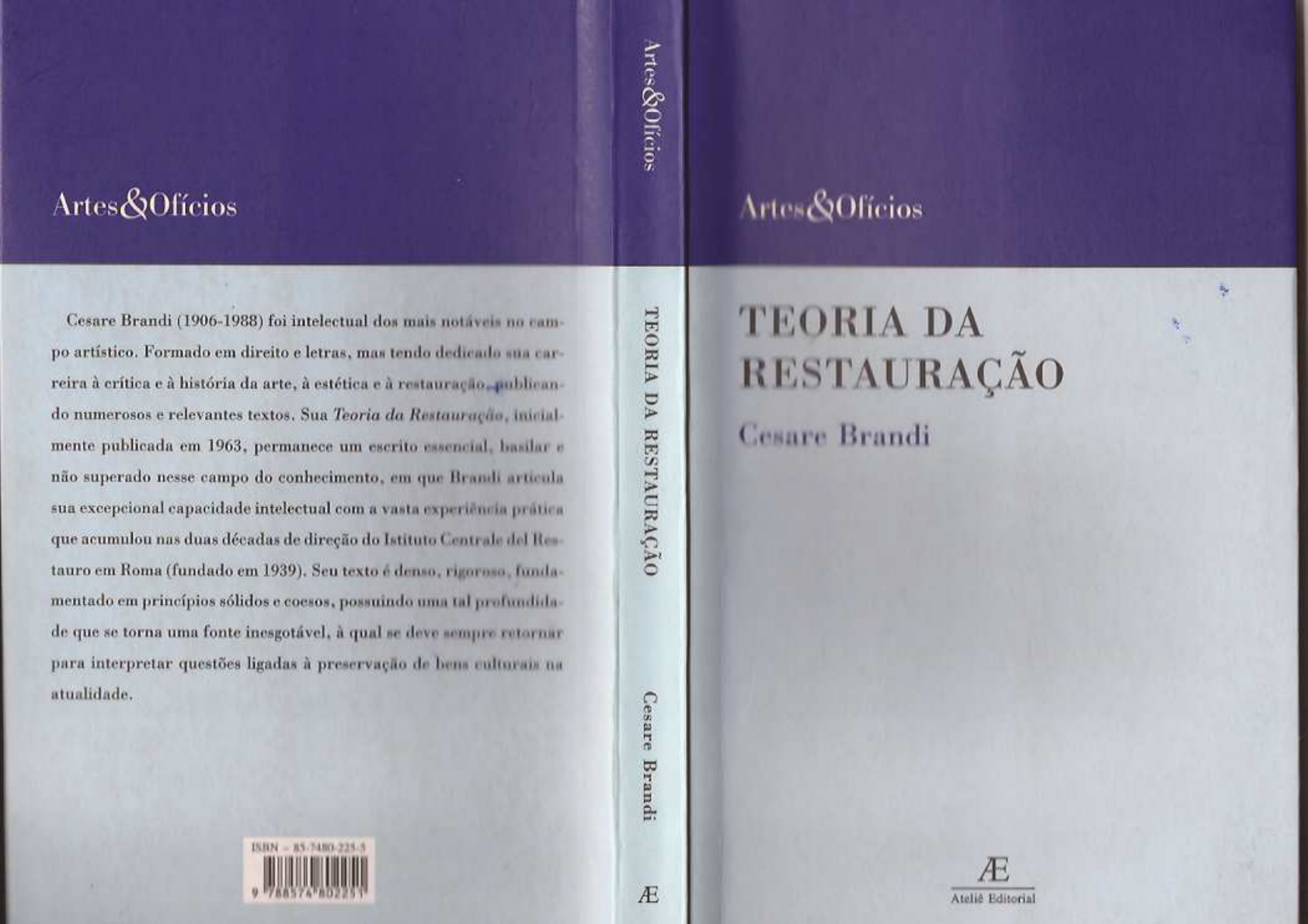 Teoria da Restauraçao - Cesare Brandi - Patrimônio e Restauro
